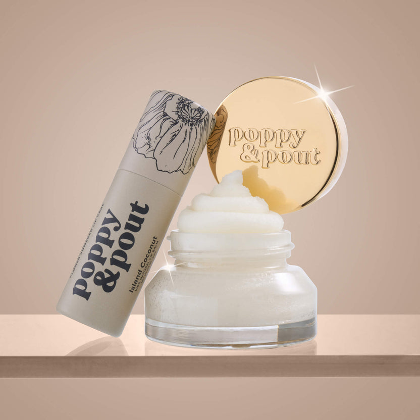 Island Coconut Lip Care Duo | Poppy & Pout Natural Lip Care
