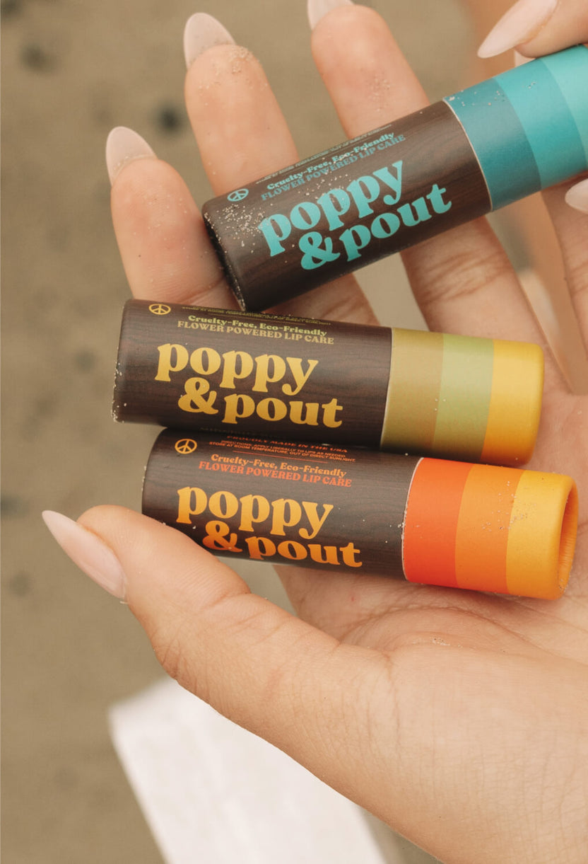 Poppy & Pout | Flower Powered Lip Care