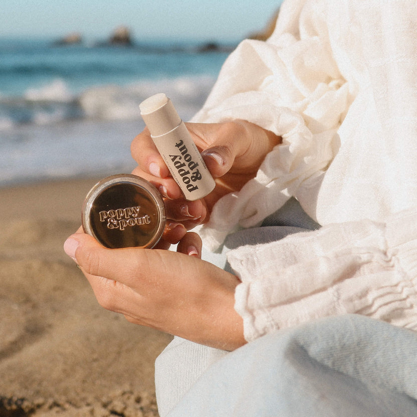 Island Coconut Lip Care Duo | Poppy & Pout Natural Lip Care